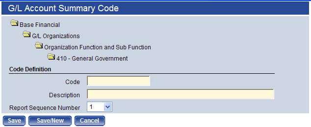 Set Up Organization Function and Sub Function
