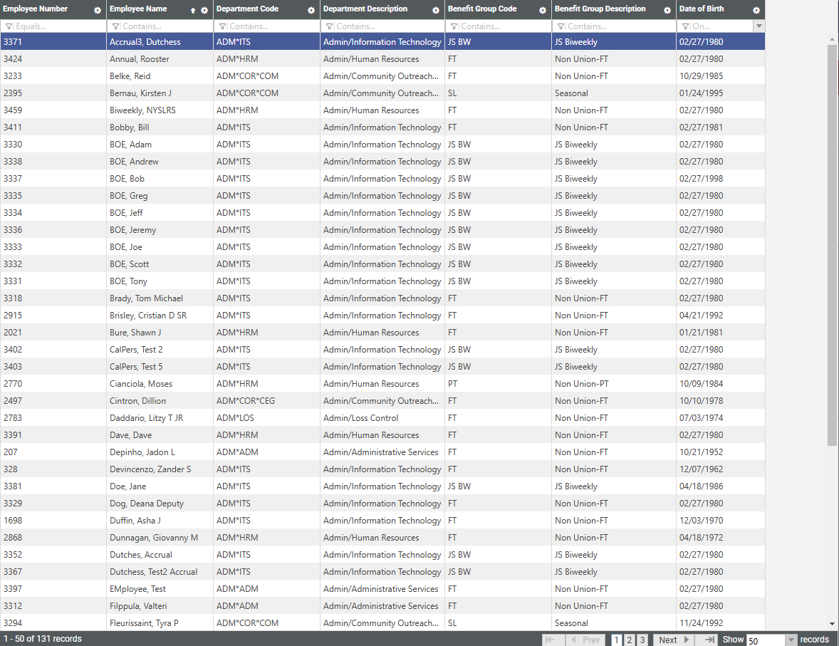 Employee Birthday/Anniversary Report